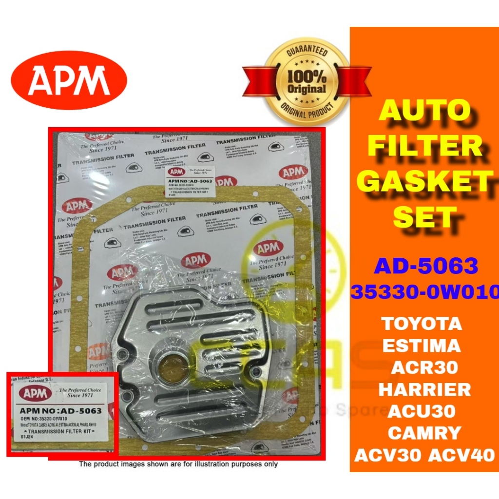 APM Auto Filter 35330-0W010 Toyota Camry ACV30/31/ACV40/41 Harrier ...