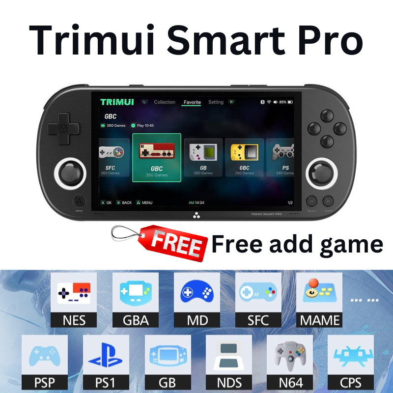 TRIMUI SMART PRO 🇲🇾🔥 Open Source System IPS 4.96 Inchi Screen Handheld ...