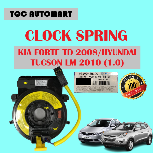 Kia Forte TD 2008 / Hyundai Tucson LM 2010 (1.0) Clock Spring Air Bag ...