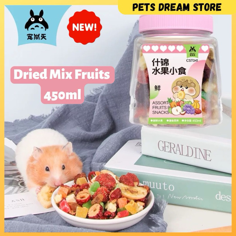 Hamster Dried Mix Fruit Jonsanty Dehydrated Mixed Fruits Hamster Snack ...