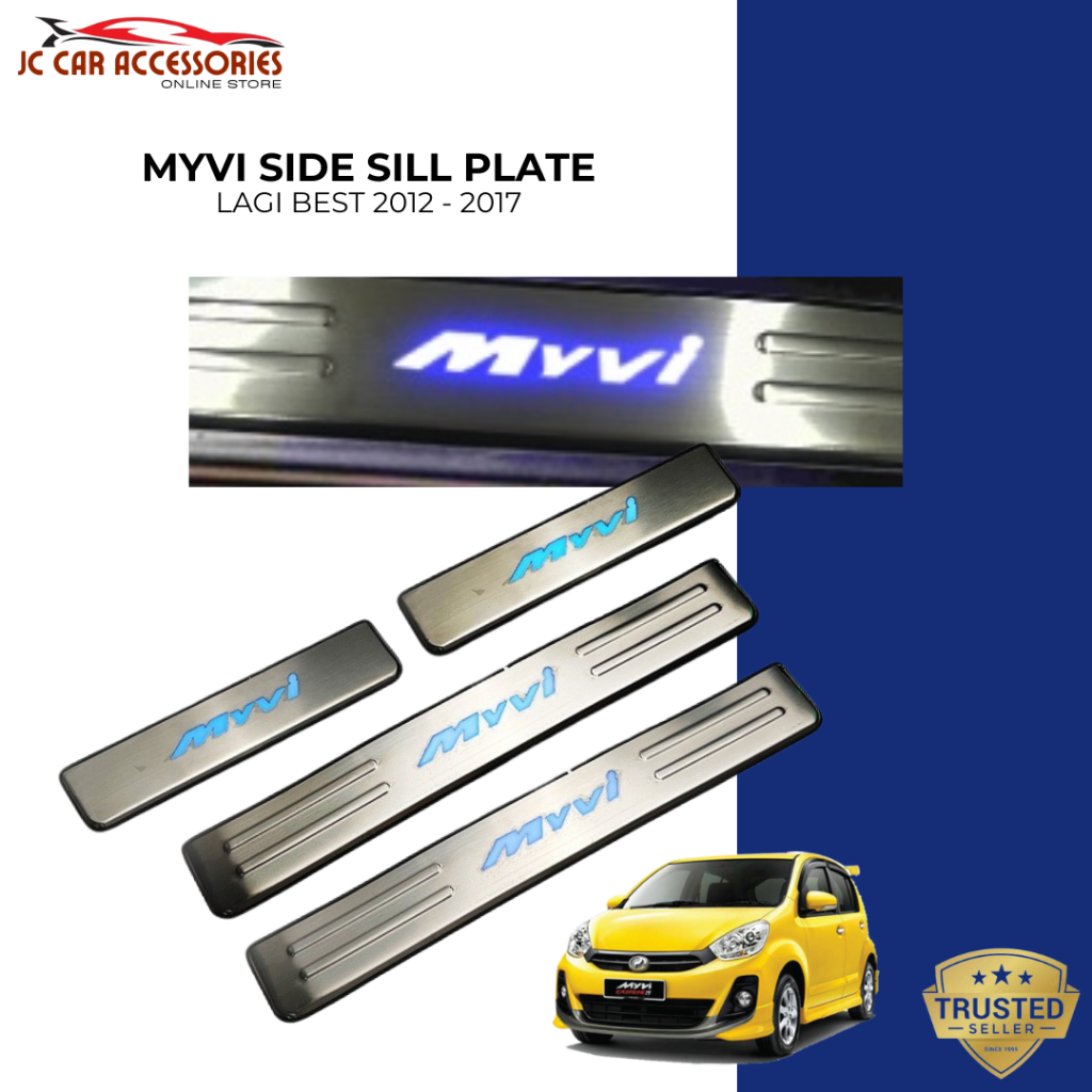 Perodua Myvi Side Sill Plate Side Step LED 2012 - 2017 Lagi Best Icon ...
