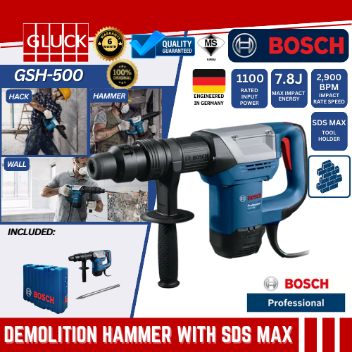 GSH500 GEN 2 BOSCH MACHINE Demolition Hammer GSH500 GSH 500 MESIN HACK ...