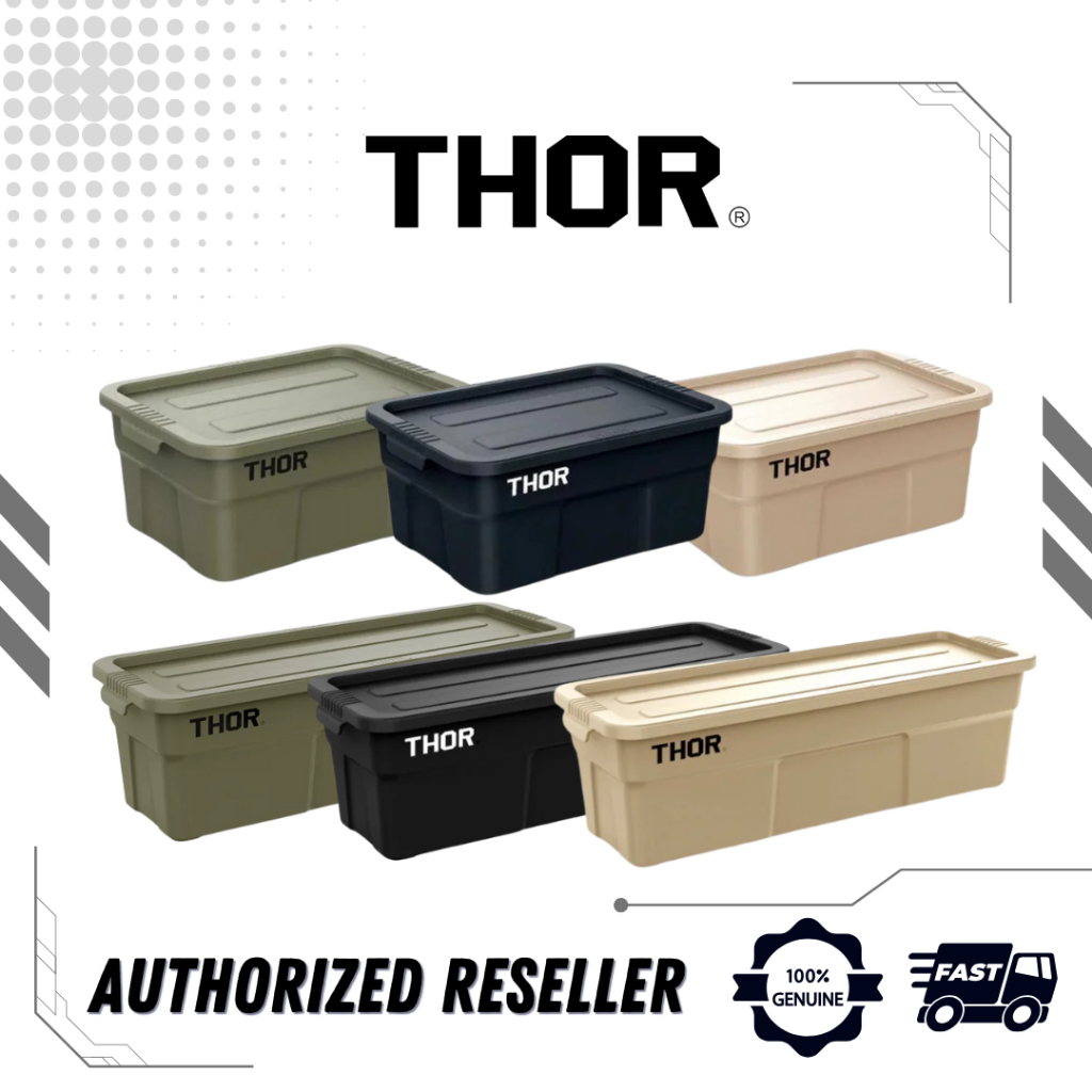 THOR Mini Tote Box - 2.5L Small / Long Stackable Storage Container ...