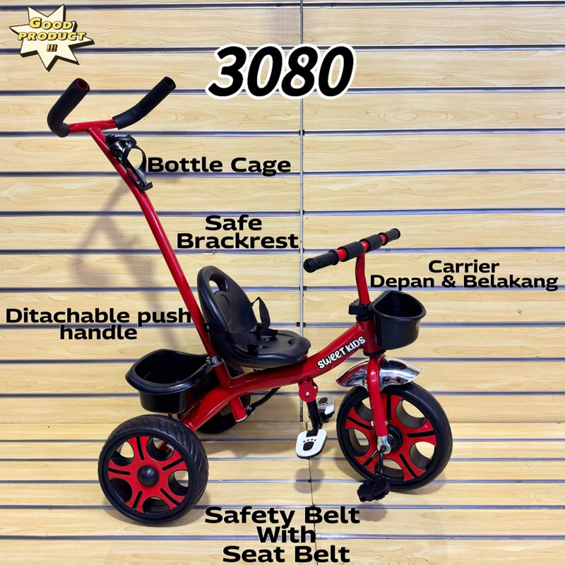 TRICYCLE KIDS SPRING / TRICYCLE UNTUK KANAK-KANAK/BASIKAL 3 RODA UNTUK ...