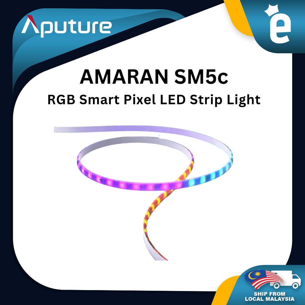 Aputure AMARAN SM5c RGB Smart Pixel LED Strip Light | Shopee Malaysia