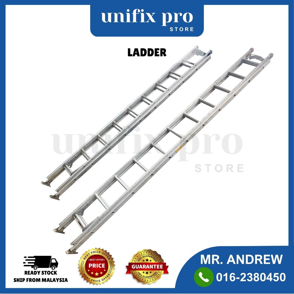 Aluminium Double Slide / Extension Ladder 10 x 10 / Extension Ladder 12 ...