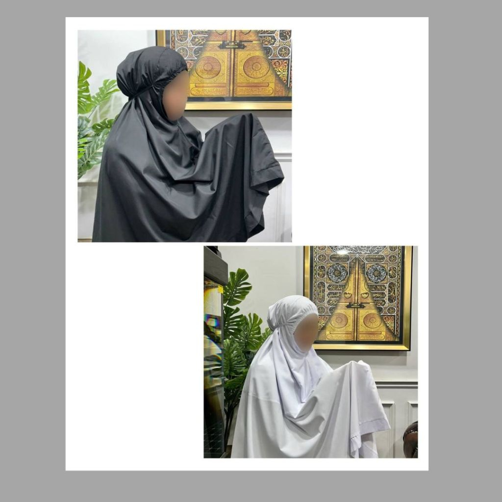 TELEKUNG MINI COTTON PLAIN HITAM & PUTIH TELEKUNG PLAIN MURAH TELEKUNG ...