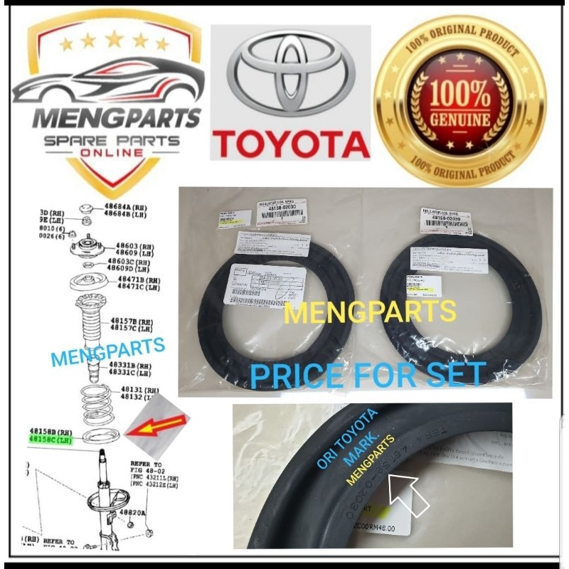 ORIGINAL TOYOTA ALTIS ,WISH ,CALDINA ,CELICA ,IPSUM ,ISIS FRONT COIL ...