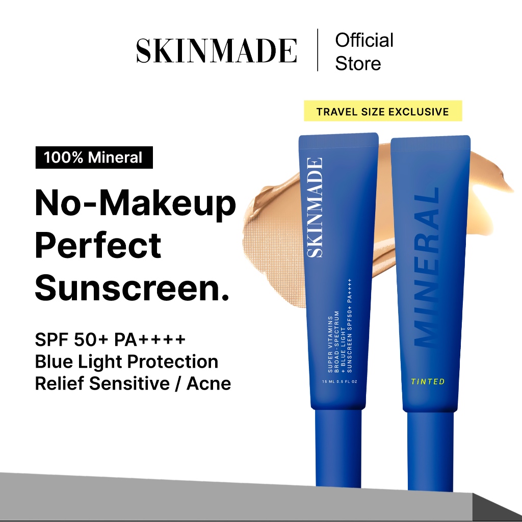 SKINMADE Super Vitamins Broad-Spectrum + Blue Light Tinted Sunscreen ...