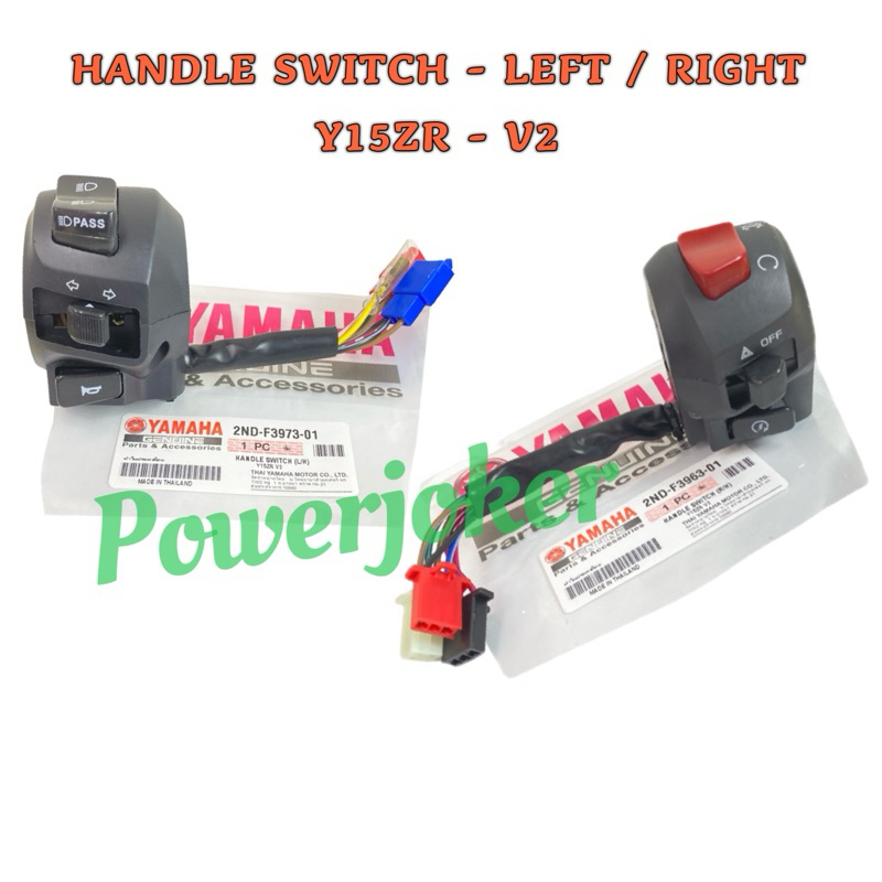 Y15 Y15ZR V2 - LH RH LEFT RIGHT HAND HANDLE SWITCH HORN DOUBLE SIGNAL ...