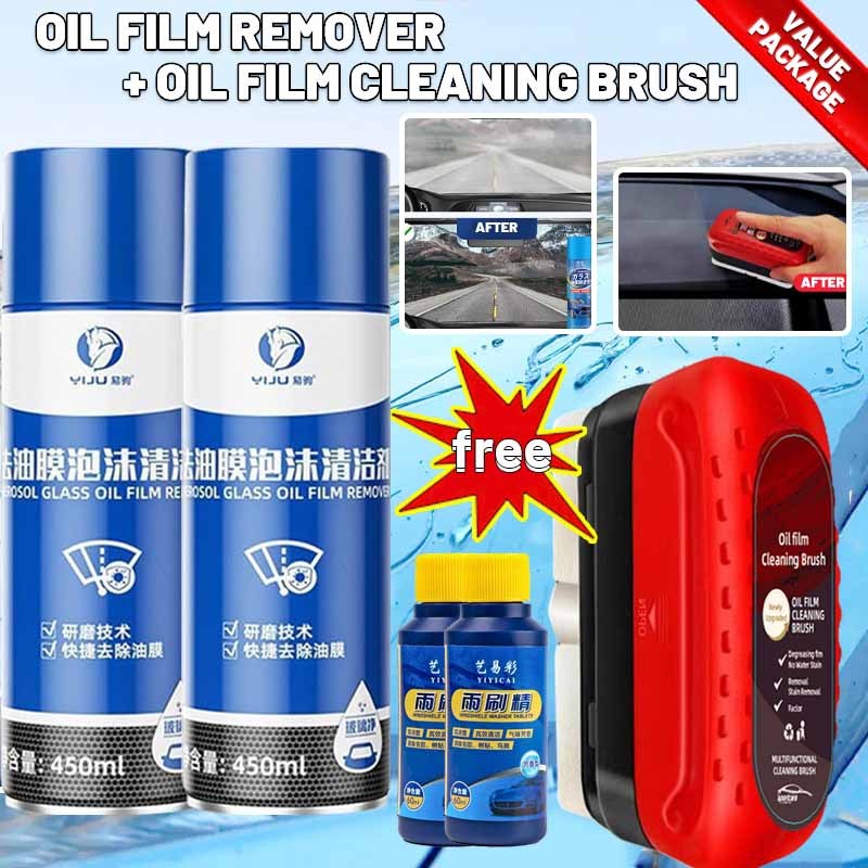 Ready🔥100% Removal rate Watermark oil firm remover Car Windows Cleaner ...