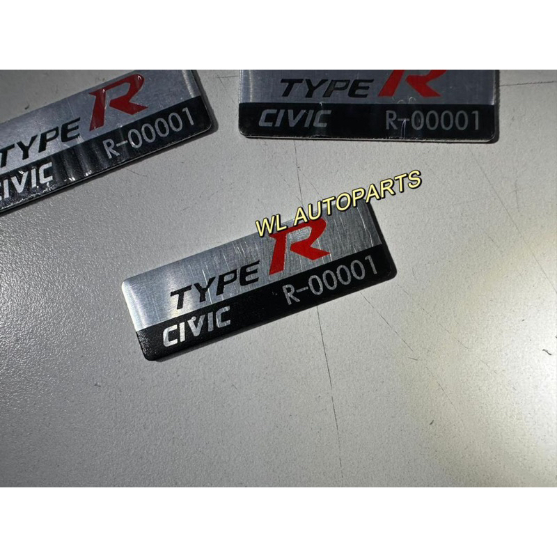 HONDA TYPE R EMBLEM ALUMINUM FL5 FK8 EK EG SERIES NO FN2R FC FD FE ...