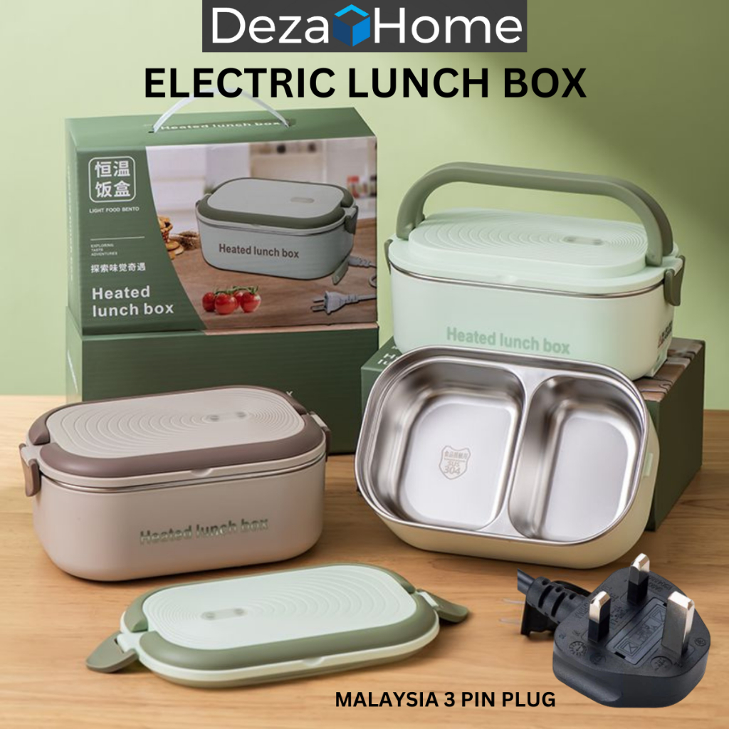 Electric Lunch Box 1200ml 304 Stainless Steel Food Heated Warmer ...
