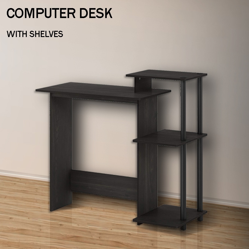 HK Computer Desk with Shelves/Study Desk/Student Desk/Personal Desk ...