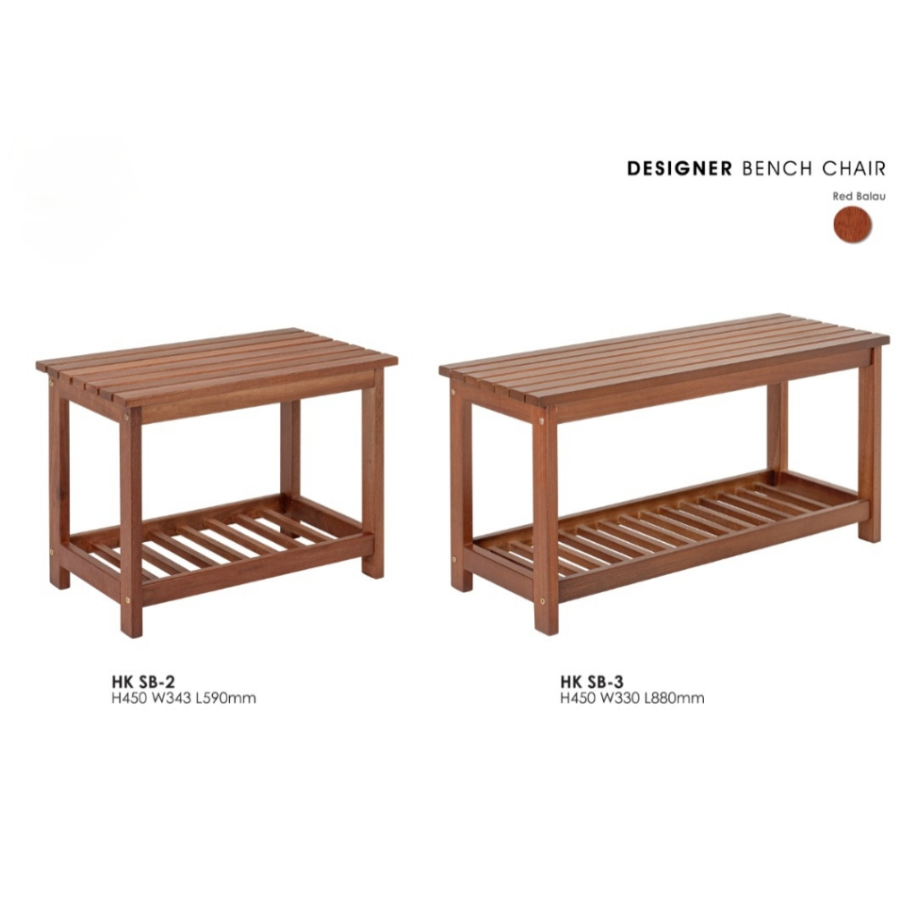 PALMA Wooden Bech / Outdoor Bench / Patio Solid Wood Bench / Kerusi ...