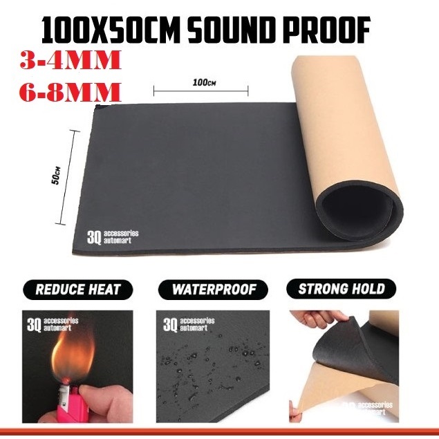 Car Sound Proof Door Front Bonnet Boot Trunk Interior Soundproof Heat ...