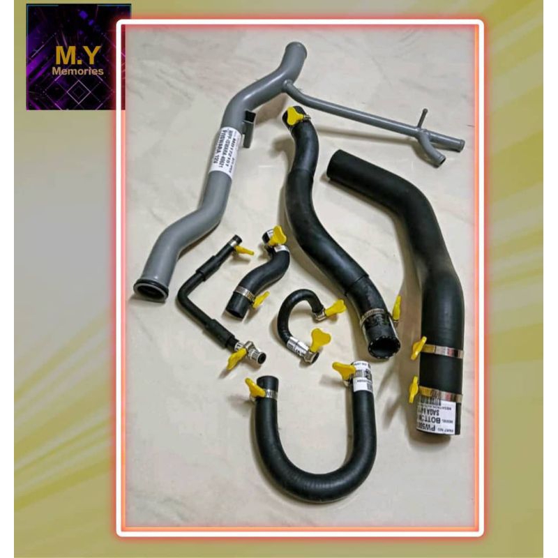 Water Pump Pipe & Hose Set With Clip Saga,Iswara,Lmst (12v) | Shopee ...