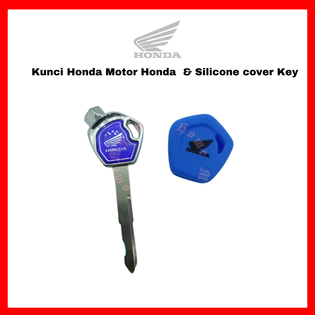 Kunci Honda Motor Honda Key & Silicone cover Key(honda wave alpha 125i ...