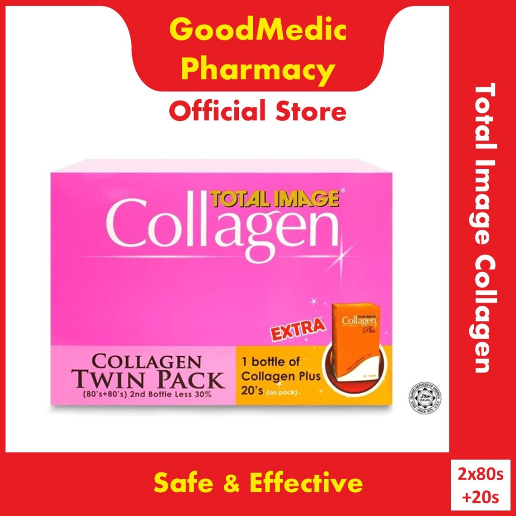 Total Image Collagen Twin Pack with Extra Collagen Plus Tablet (2x80s ...