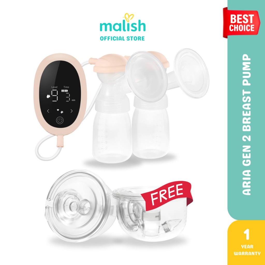 MALISH ARIA GEN 2 DOUBLE RECHARGEABLE BREAST PUMP | Shopee Malaysia