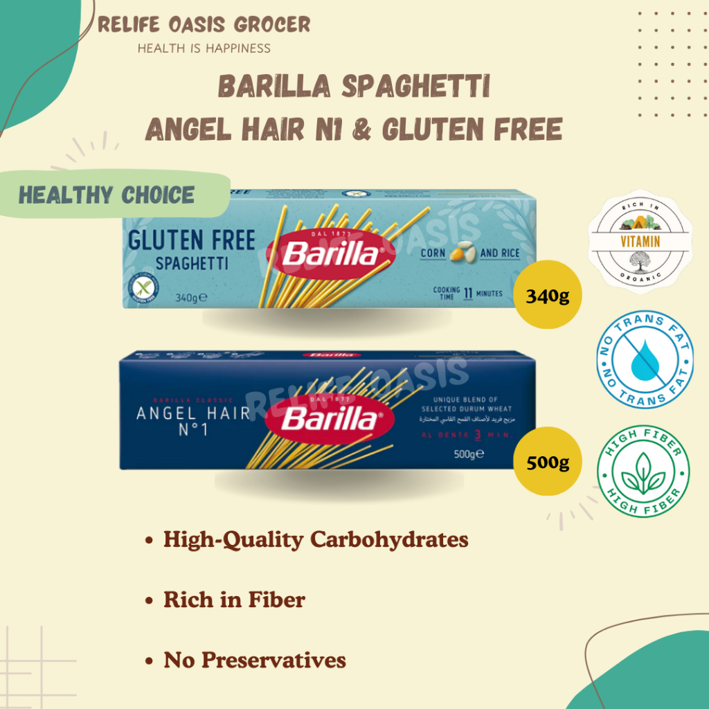 Barilla Spaghetti Original Angle Hair N1/Gluten Free [healthy chice ...