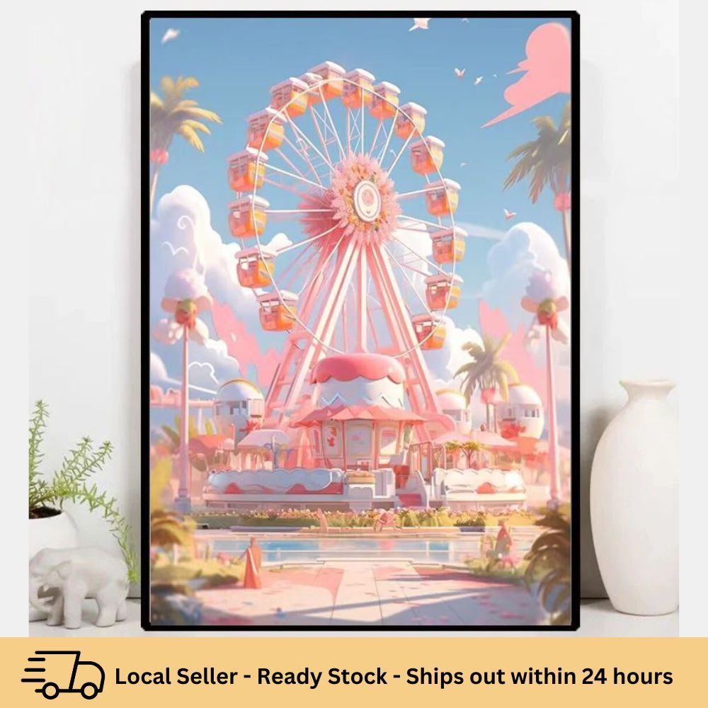 [Summer Ferris Wheel] Cute Summer Teen 5D Diamond Painting DIY Kit ...