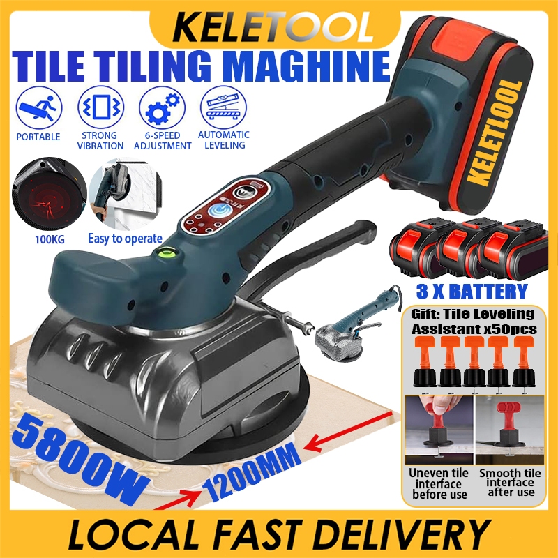 Wireless ceramic tile vibrator automatic tool for tile laying and ...