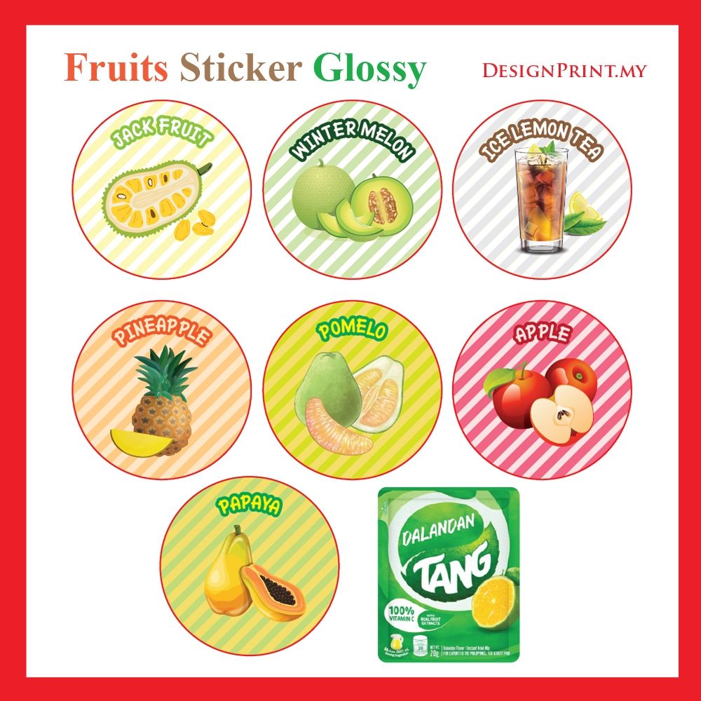 Fruits Sticker / Stiker Pelekat Buah-buahan E - Jack Fruit Nangka ...