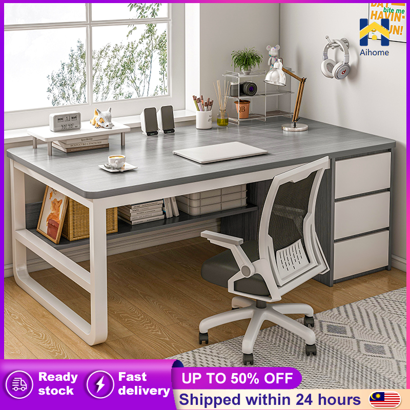 🖥️Computer Table With Drawer/Meja Komputer/Meja Belajar/Meja office ...