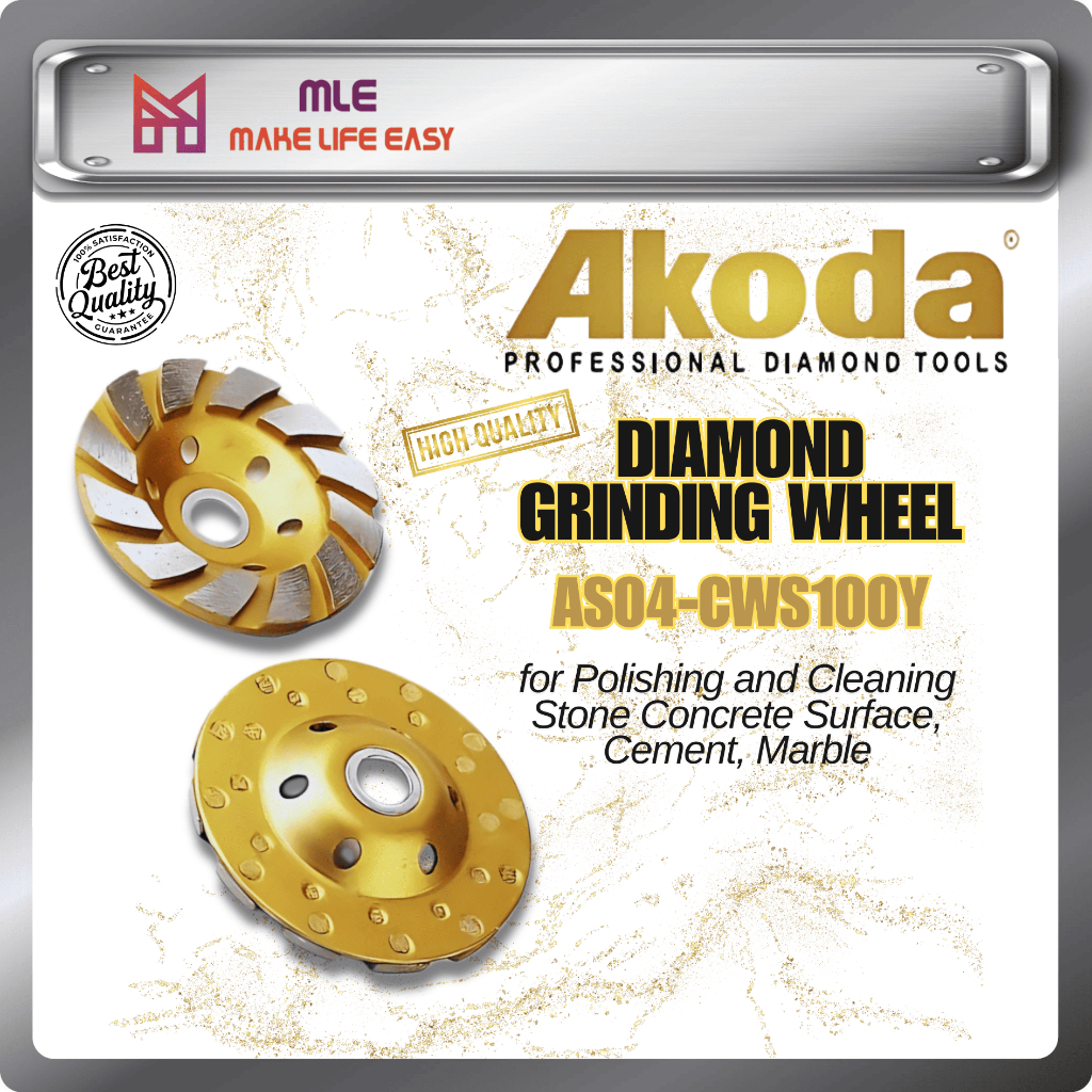 4" AKODA DIAMOND CUP WHEELS 100 YELLOW ( AS04-CWS100Y ) | Shopee Malaysia