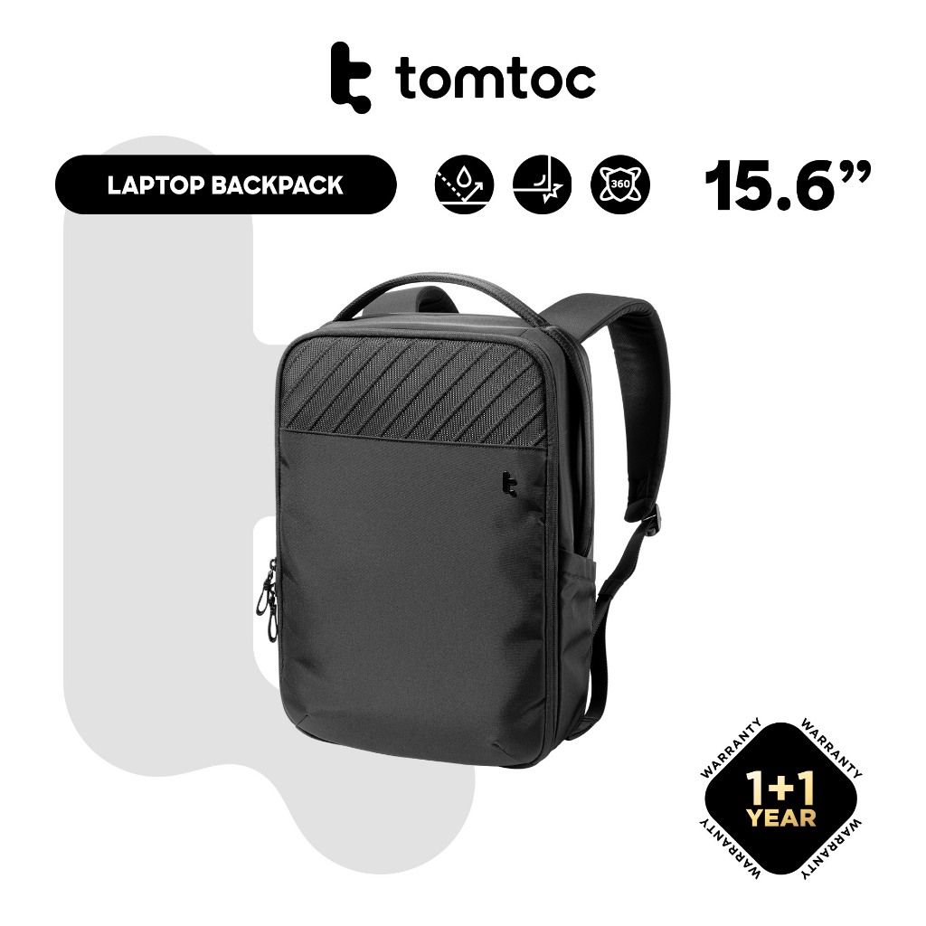 [PREMIUM] tomtoc T50 Premium Laptop Backpack 15.6 Inch Men Business Bag ...
