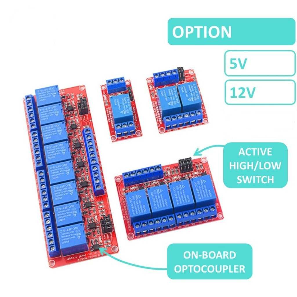 3.3V 5V 12V 1 2 4 8 Ways Channels Opto isolator Isolated Optocoupler ...