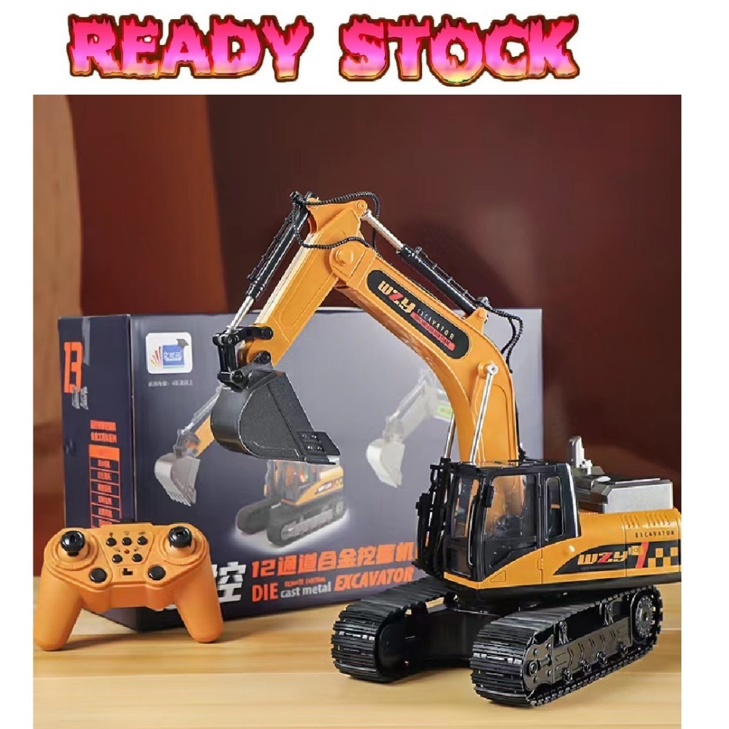 Die Cast emote Control Excavator Model Truck Toy For Kid Vehicle ...