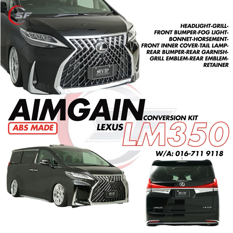 Lexus LM350 Aimgain Conversion Kit Full Set | Shopee Malaysia