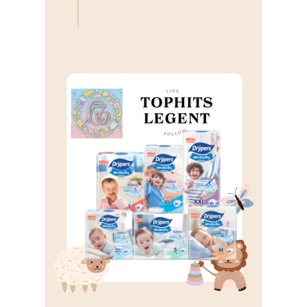 Drypers Wee Wee Dry Pinkfong Limited Edition/Normal packing Newborn 60 ...