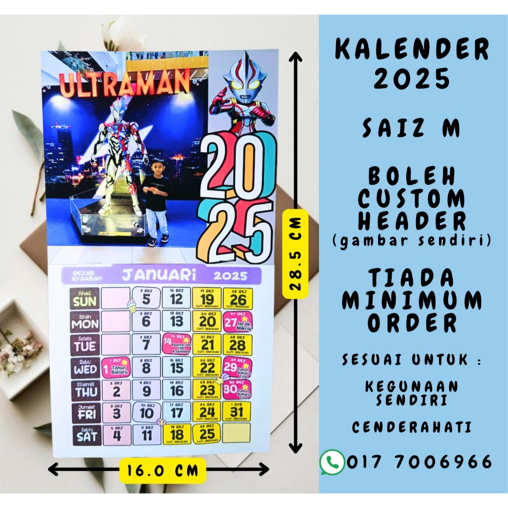 KALENDER KUDA TAHUN 2025 @ WALL CALENDAR HORSE | Shopee Malaysia