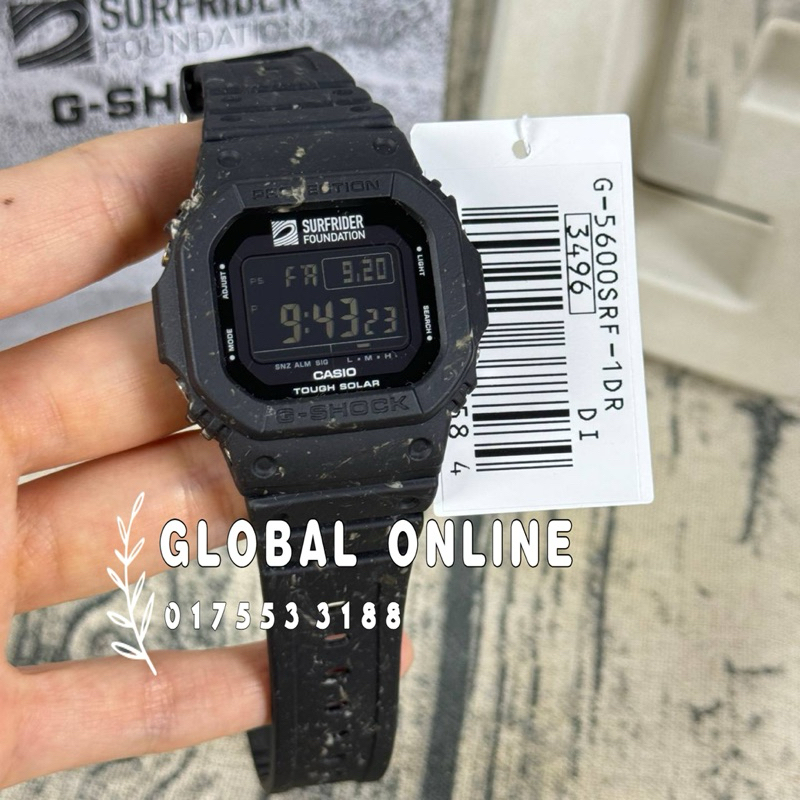 100% ORIGINAL CASIO G-SHOCK SURFRIDER FOUNDATION COLLAB G-5600SRF-1DR / G-5600SRF-1 / G-5600SRF ...