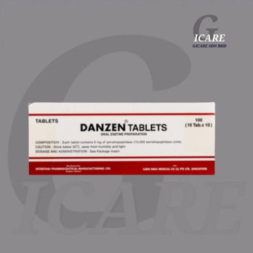 DANZEN 5MG 10TABLET (SERRATIO PEPTIDASE) 1 STRIP | Shopee Malaysia