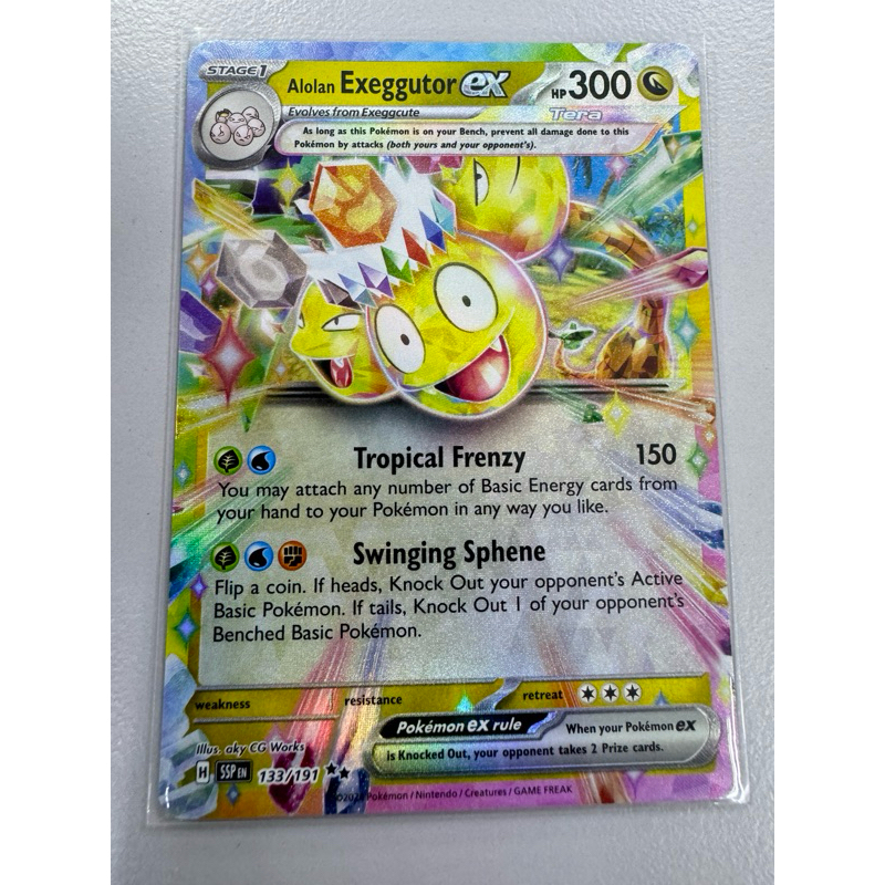 Dragon type - Pokemon Card - Alolan Exeggutor ex 133/191 | Shopee Malaysia