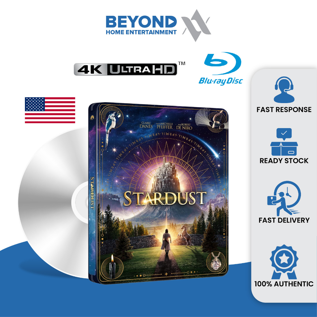 Stardust Limited Edition Steelbook [4K Ultra HD + Bluray] | Shopee Malaysia