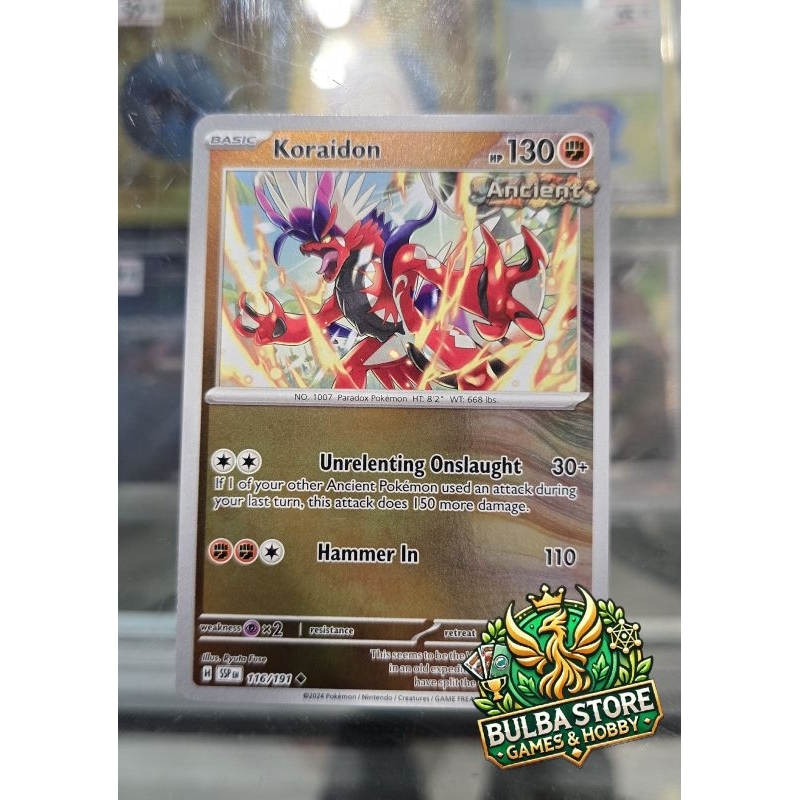 Koraidon 116/191 Reverse Holo 116/191 Surging Sparks SV08 Pokémon TCG Card Game Scarlet & Violet ...