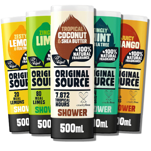 Original Source Shower Gel Natural Fragrance Vegan Paraben Free Body ...