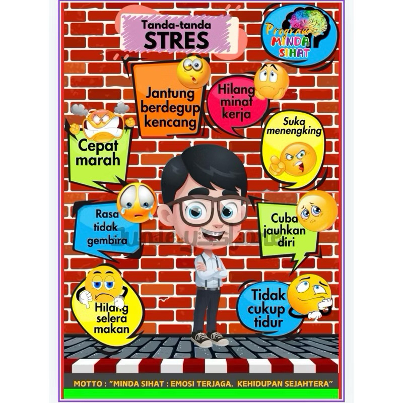 NEW A3 SIZE!!!!!!!!! POSTER MINDA SIHAT & KECERIAAN | Shopee Malaysia