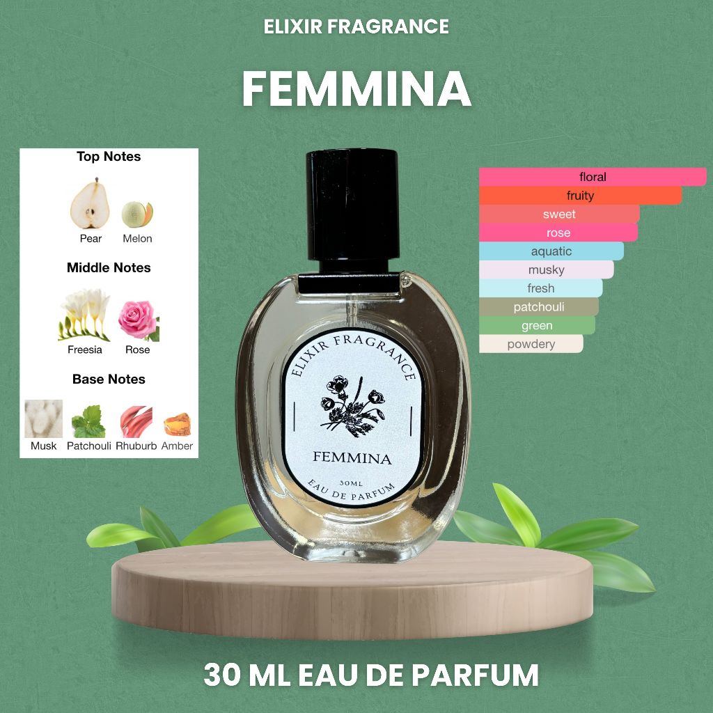 Elixir FEMMINA ENGLISH PEAR FREESIA for women perfume EDP | Shopee Malaysia