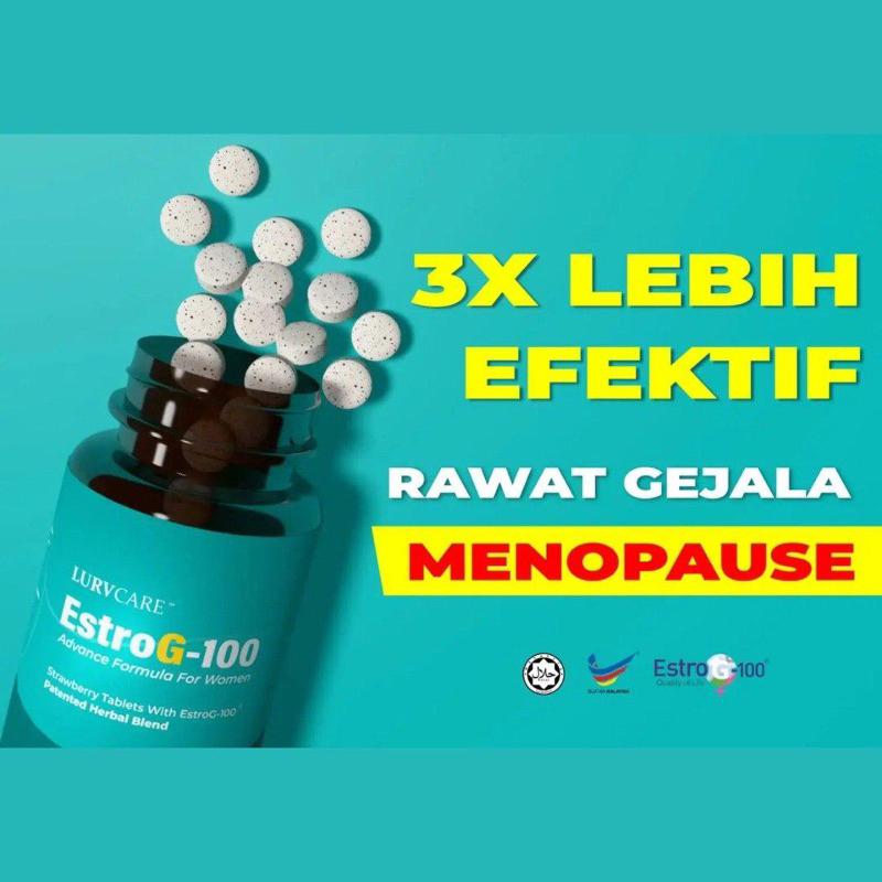 [100% ORIGINAL HQ] ESTROG-100 20 TABLETS UNTUK MERAWAT GEJALA MENOPAUSE ...