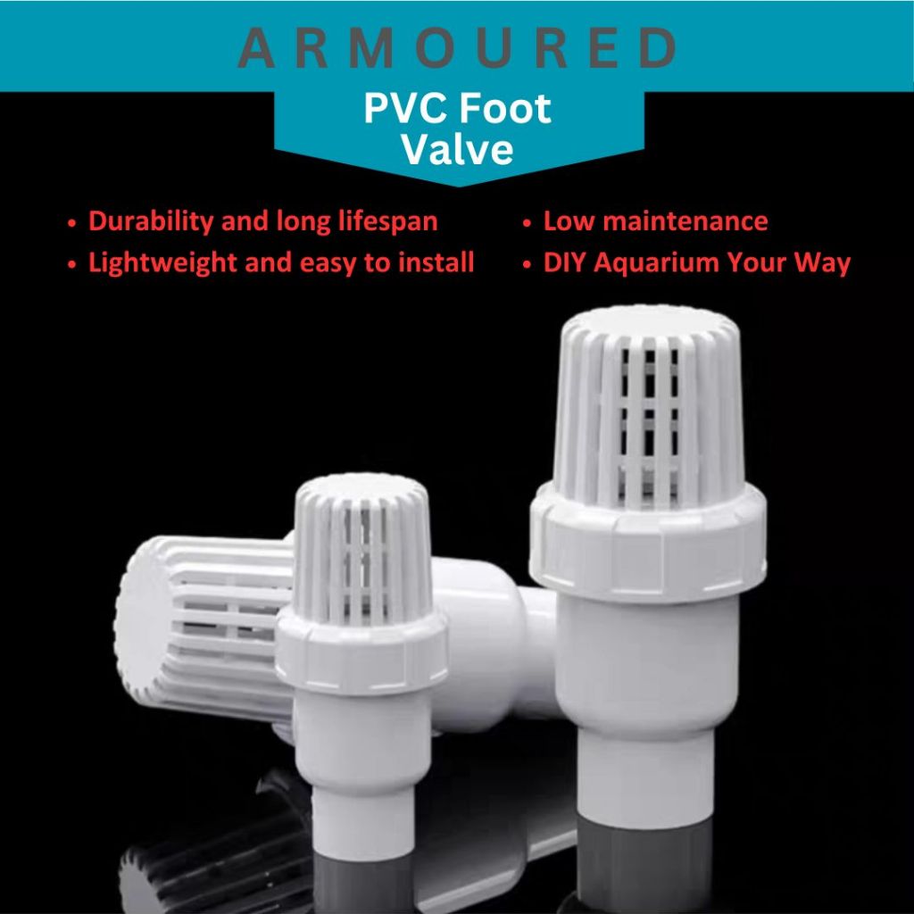PVC Foot Valve Check One Way Non Return Water Inlet for Aquarium Fish ...