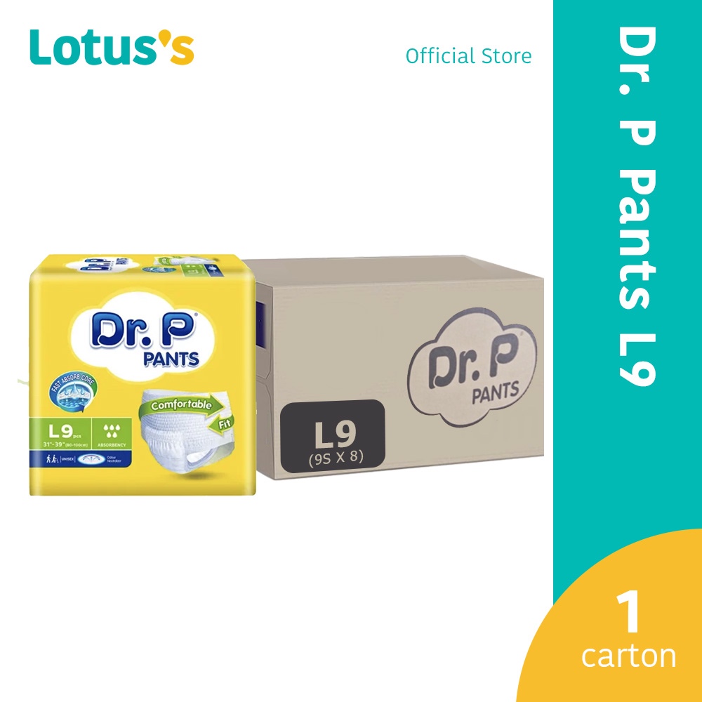 Dr. P Adult Pants Diapers L (9 Pcs x 8 Packs) | Shopee Malaysia
