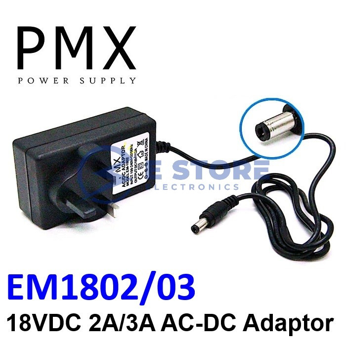 PMX 18V 2A/3A Regulator Adaptor - EM1802 / EM1803 | Shopee Malaysia