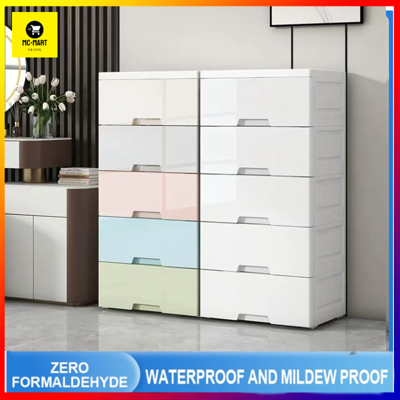 3-6 Layer Wide Durabox Drawer Clothes Storage Cabinet Almari Baju ...