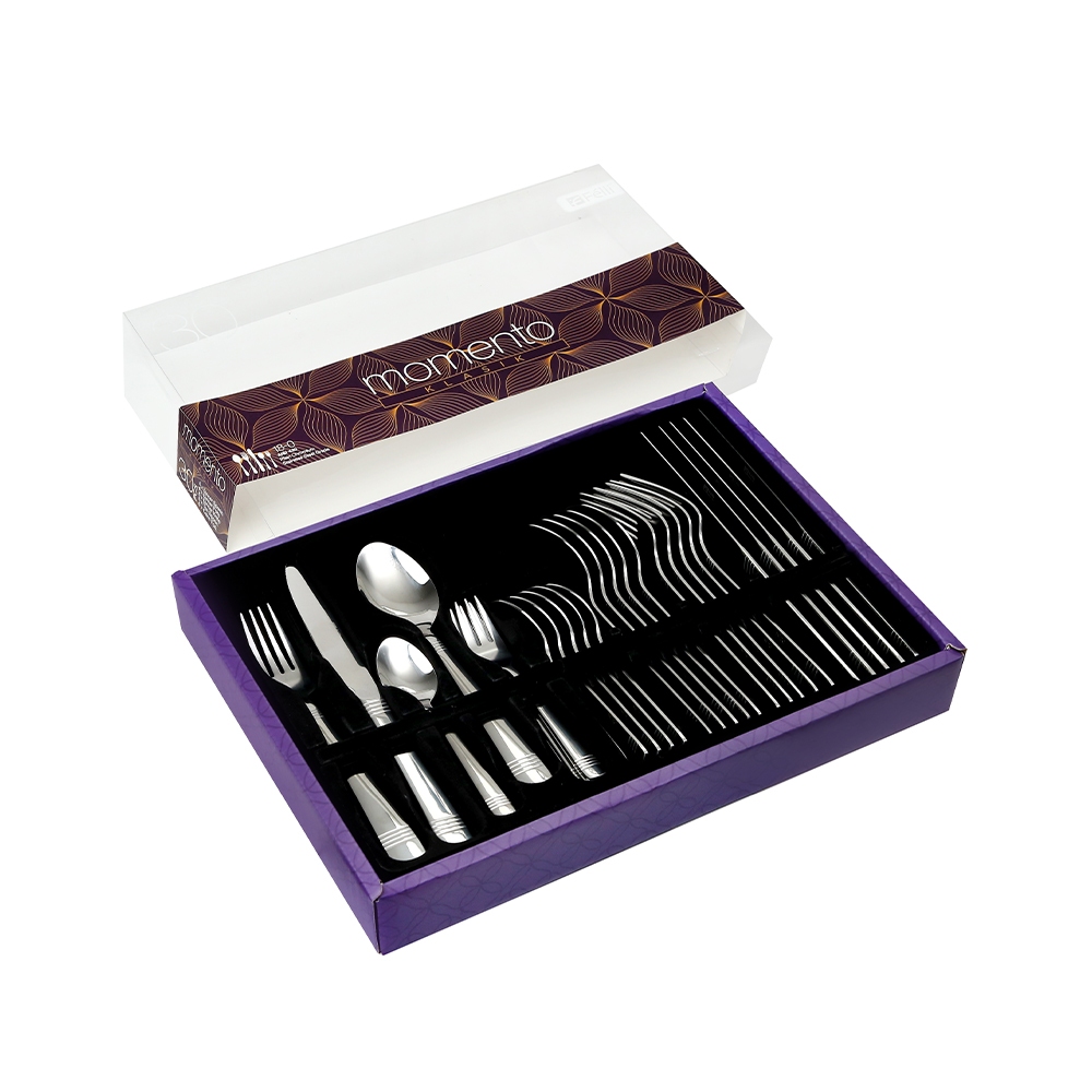 Felli Stainless Steel 18/0 Cutlery Set - Simply Line (30pcs) | Shopee ...